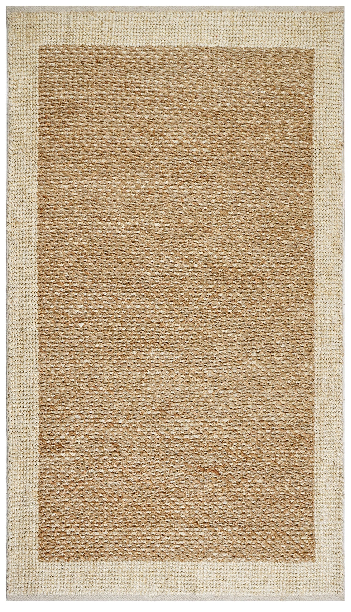Bordered Natural Jute Rug — Modern Designer Rugs
