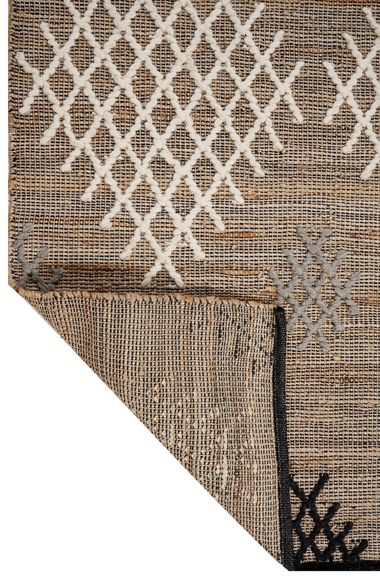 Hatched Diamond Jute Rug — Modern Designer Rugs