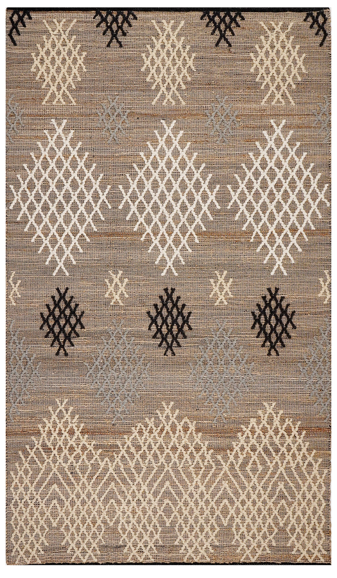 Hatched Diamond Jute Rug — Modern Designer Rugs