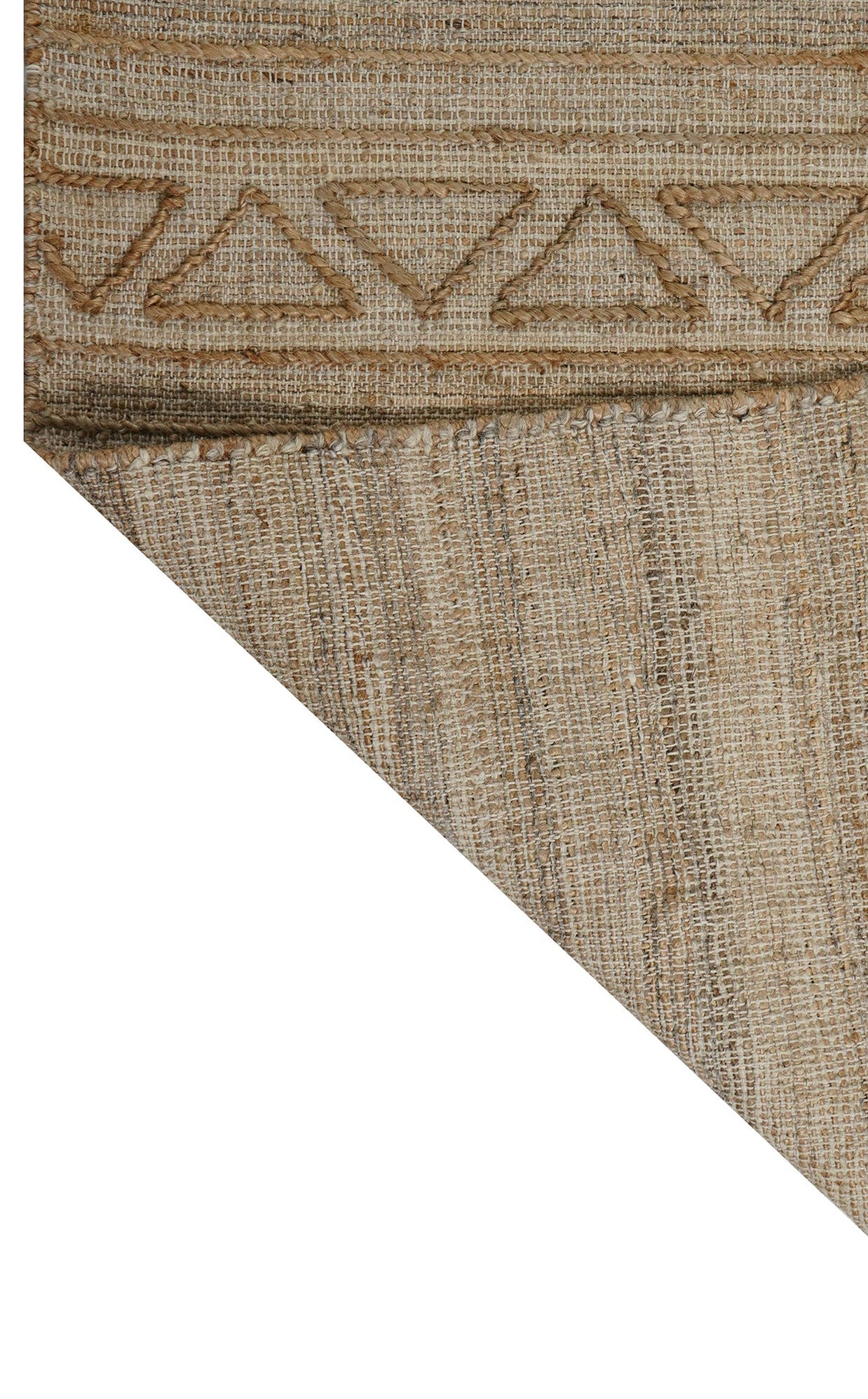 Raised Triangle Pattern Jute Rug — Modern Designer Rugs