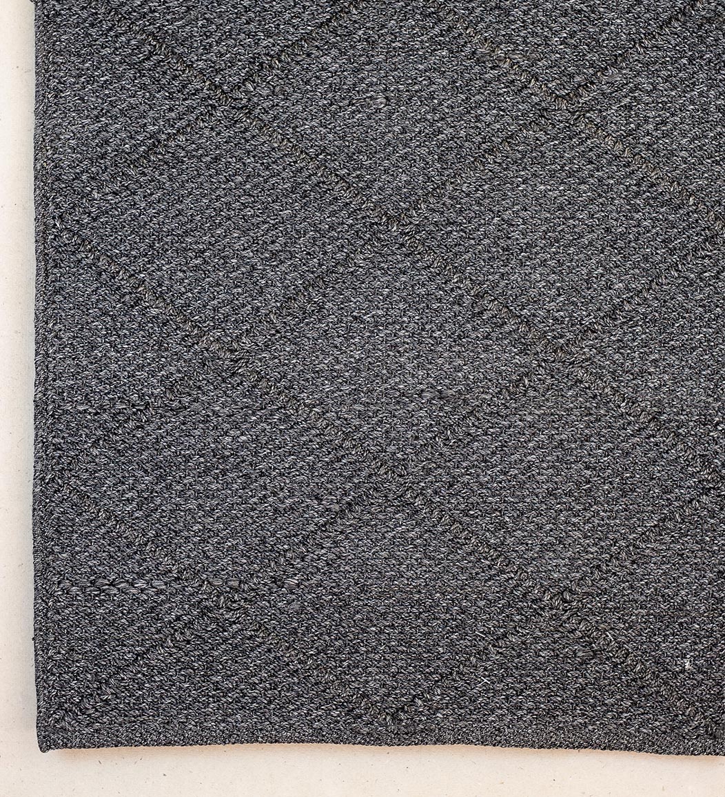 Textured Diamonds Outdoor Rug- Black — Modern Designer Rugs