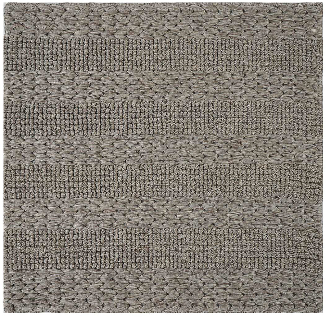 Hand Woven Thick/ Bubble Stripes Outdoor Rug- Light Brown — Modern ...