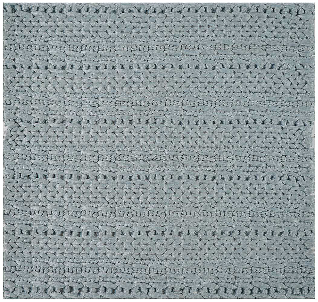 Hand Woven Textured Stripes Outdoor Rug- Light Blue — Modern Designer Rugs