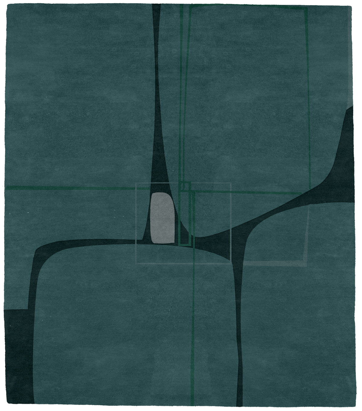 Keystone Teal Rug — Modern Designer Rugs